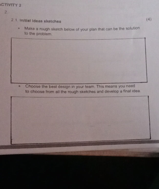 21 Initial ideas sketches Make a rough | StudyX