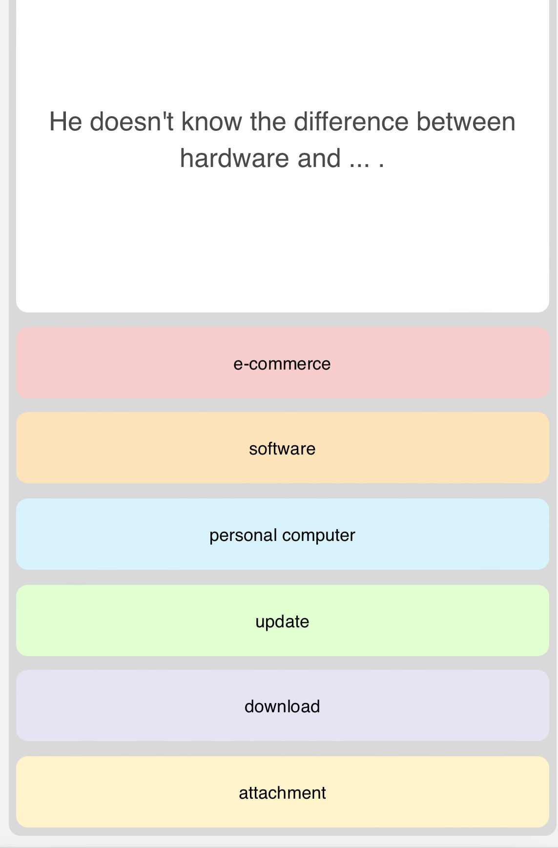 He doesnt know the difference between | StudyX