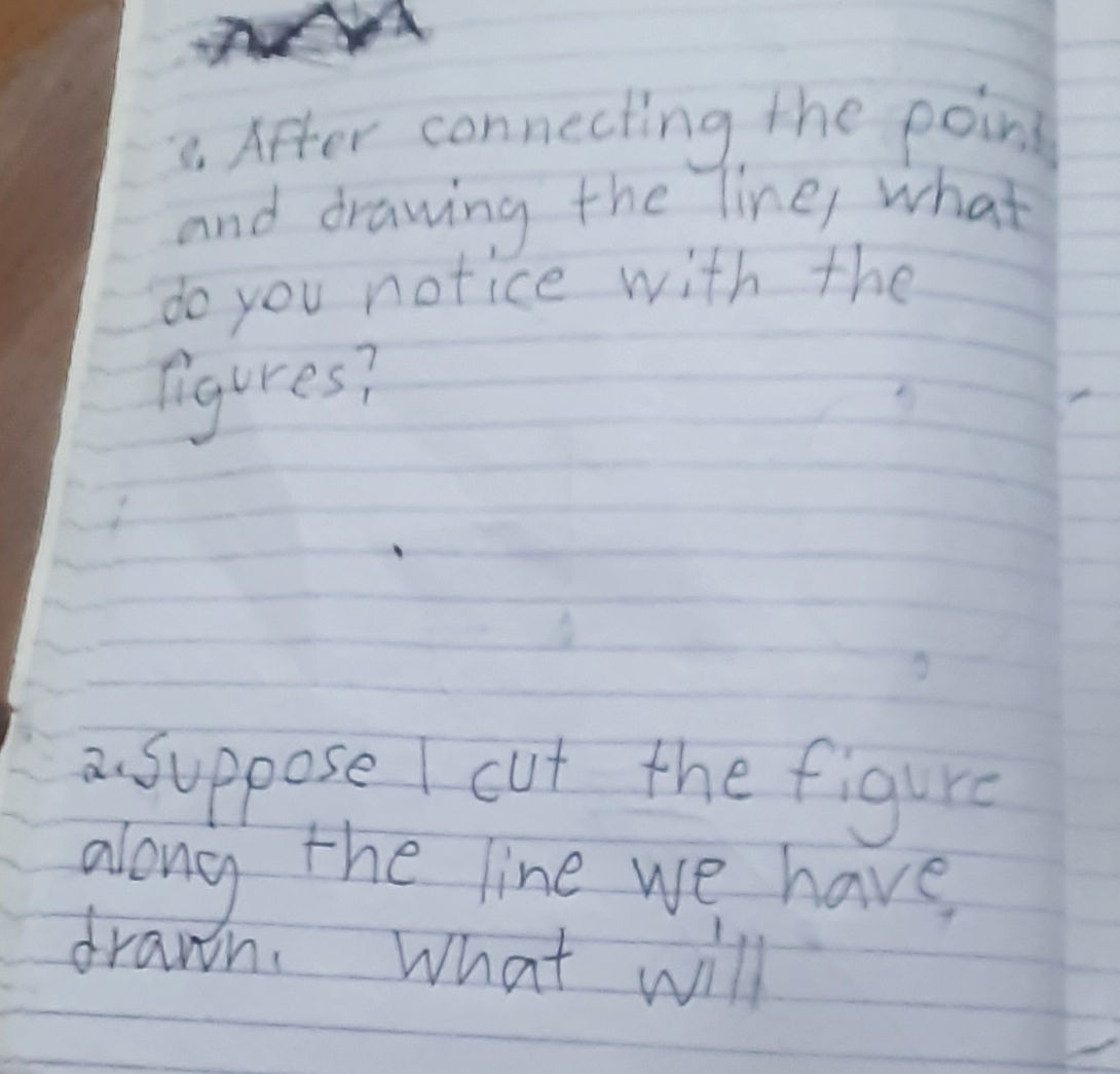 3 After connecting the points and drawing | StudyX