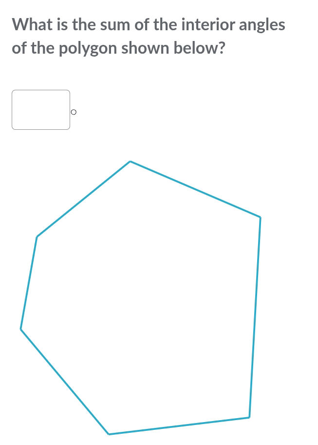 What is the sum of the interior angles of | StudyX
