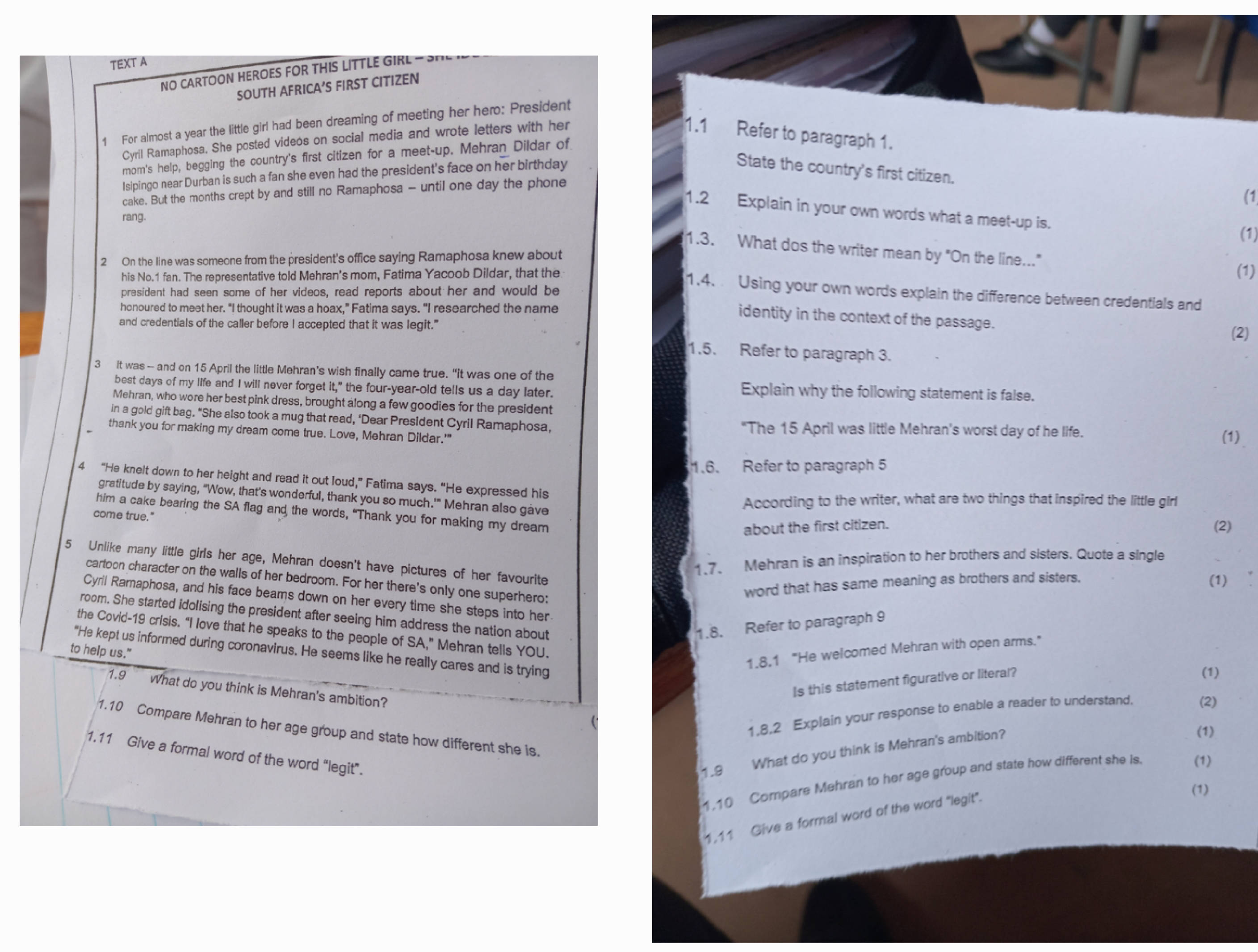 11 Refer to paragraph 1 State the countrys | StudyX