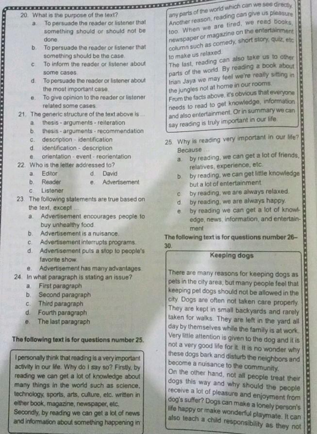 20 What is the purpose of the text a To | StudyX