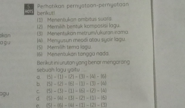 5 Perhatikan pernyataan-pernyataan berikut | StudyX