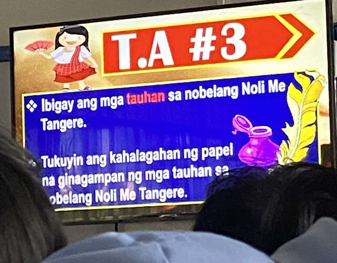 Ibigay ang mga tauhan sa nobelang Noli Me | StudyX