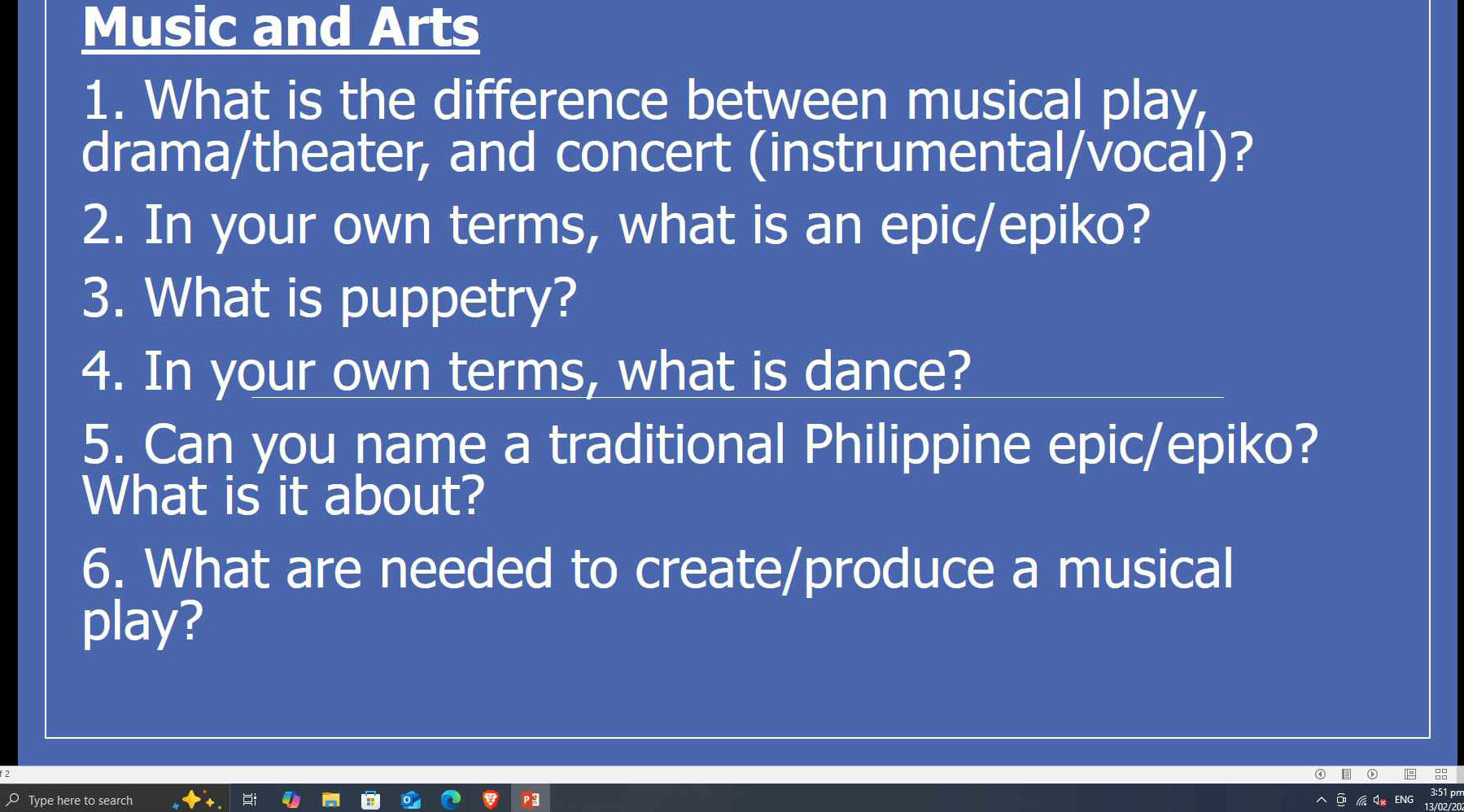 1 What is the difference between musical | StudyX