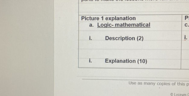 Picture 1 explanation a Logic-mathematical i | StudyX