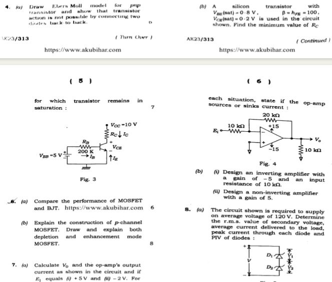 4 (a) Draw Ebers Moll model for pnp | StudyX