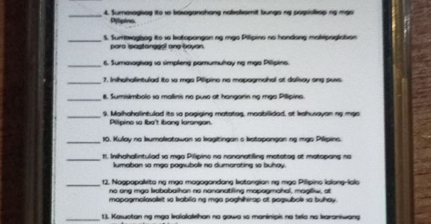 4 Sumasagisag ito sa kasaganahang nakamit | StudyX