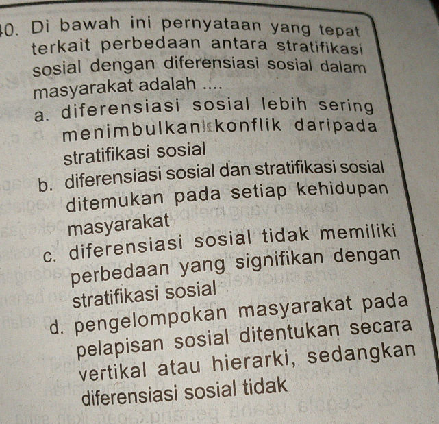 10 Di bawah ini pernyataan yang tepat | StudyX