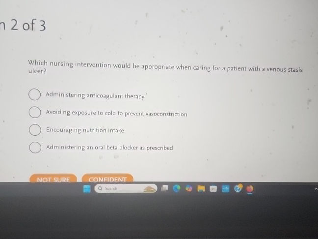 Which nursing intervention would be | StudyX