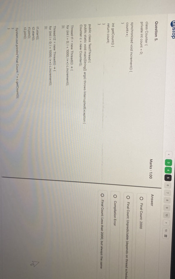 class Counter private int count = 0 | StudyX