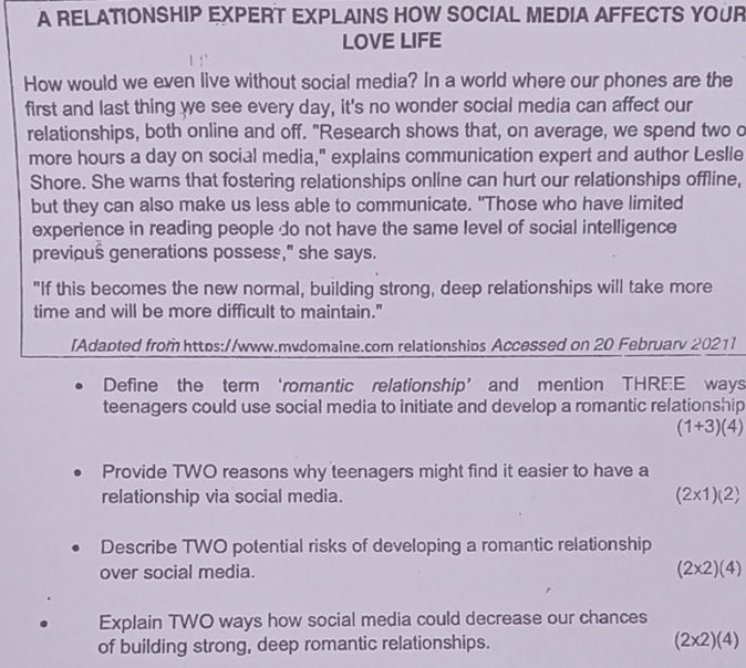 A RELATIONSHIP EXPERT EXPLAINS HOW SOCIAL | StudyX