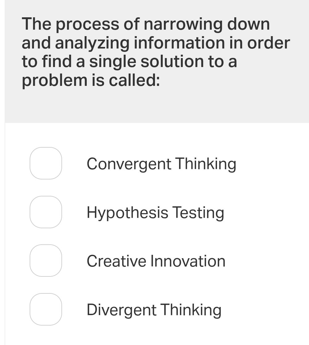 The process of narrowing down and analyzing | StudyX