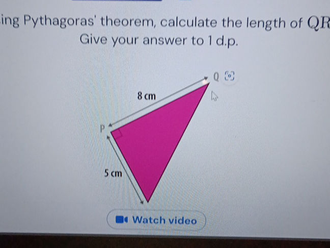 Using Pythagoras theorem calculate the | StudyX