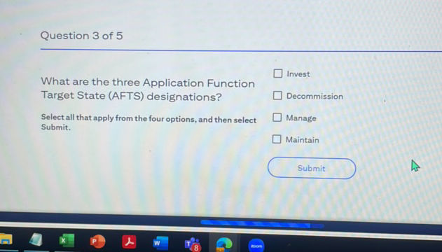 Question 3 of 5 What are the three | StudyX