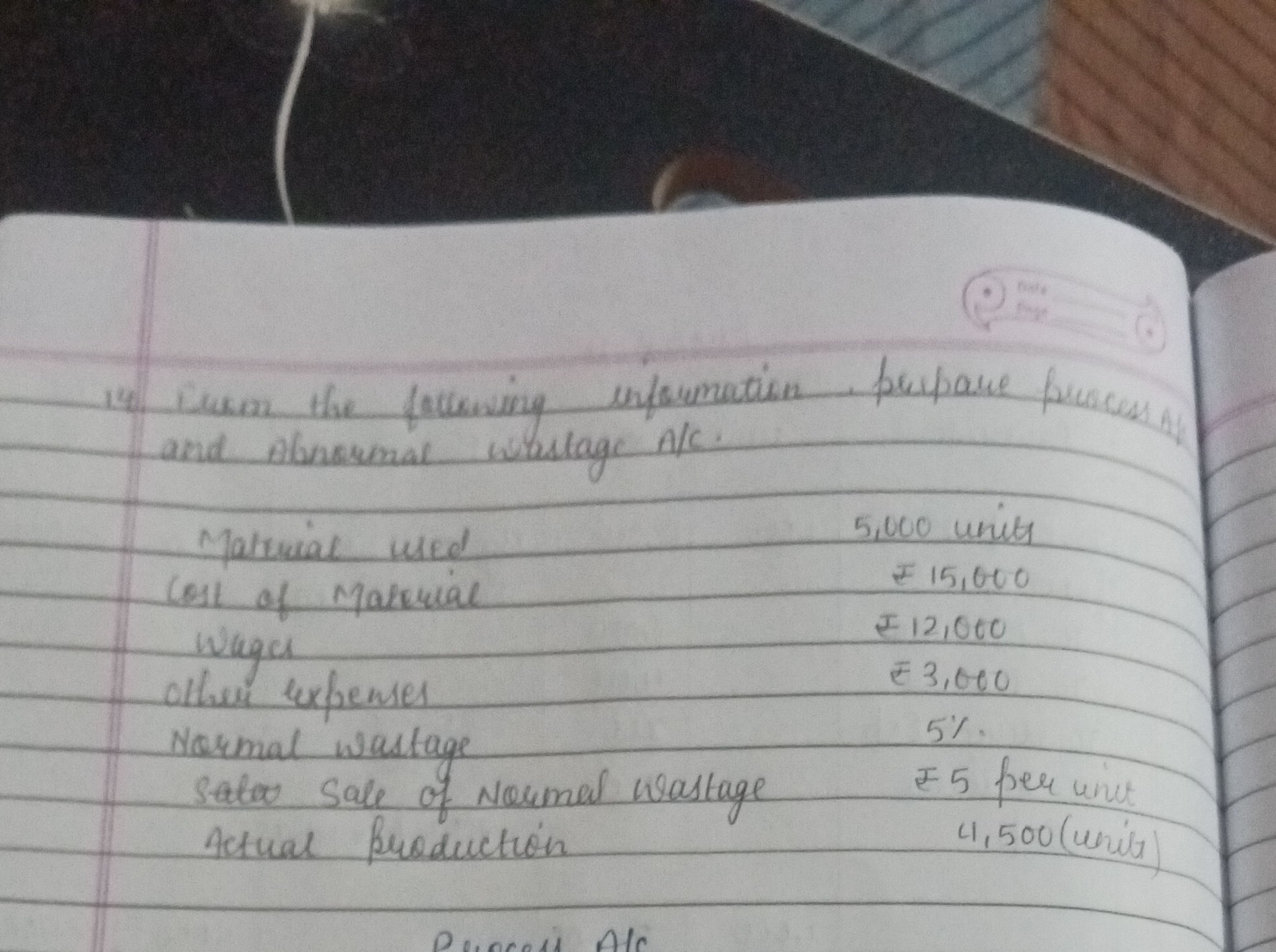 14 Use the following information prepare | StudyX