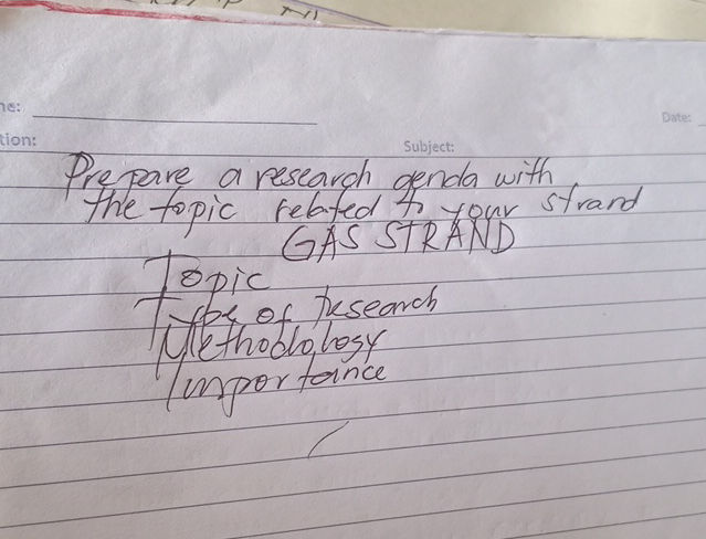 Prepare a research agenda with the topic | StudyX