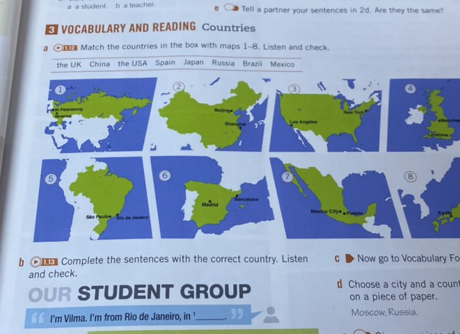 Match the countries in the box with maps | StudyX