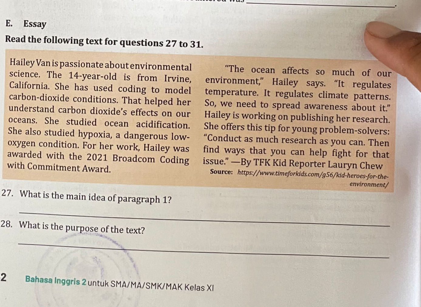 What is the main idea of paragraph 1? 28. | StudyX