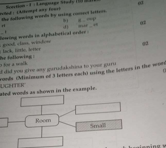the following words by using correct | StudyX