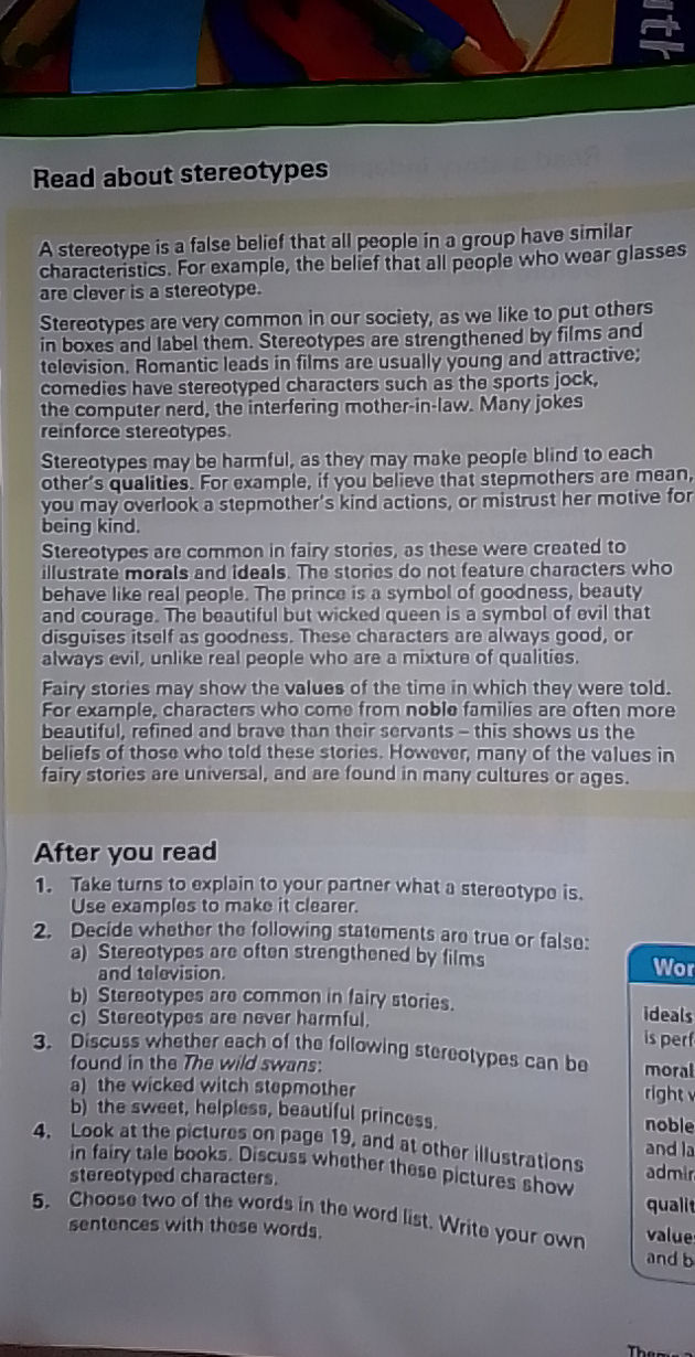 1 Take turns to explain to your partner what | StudyX
