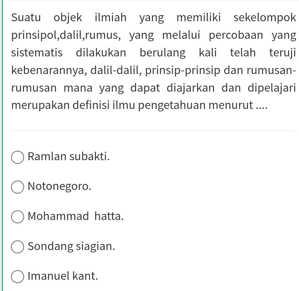 Suatu objek ilmiah yang memiliki sekelompok | StudyX