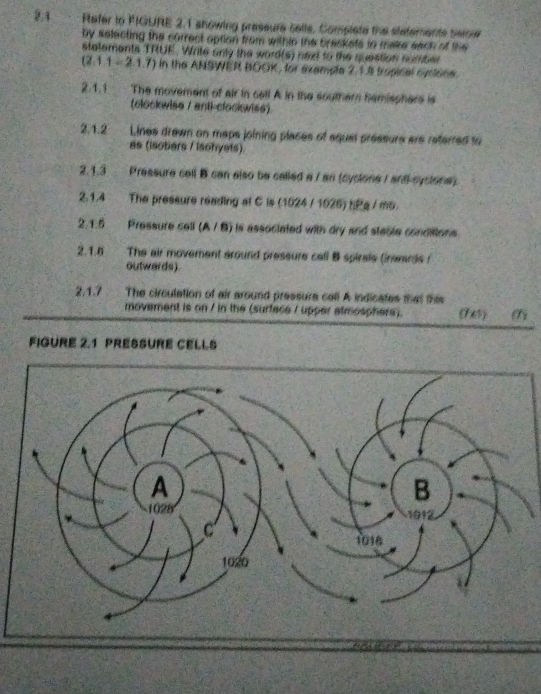 Refer to FIGURE 21 showing pressure cells | StudyX