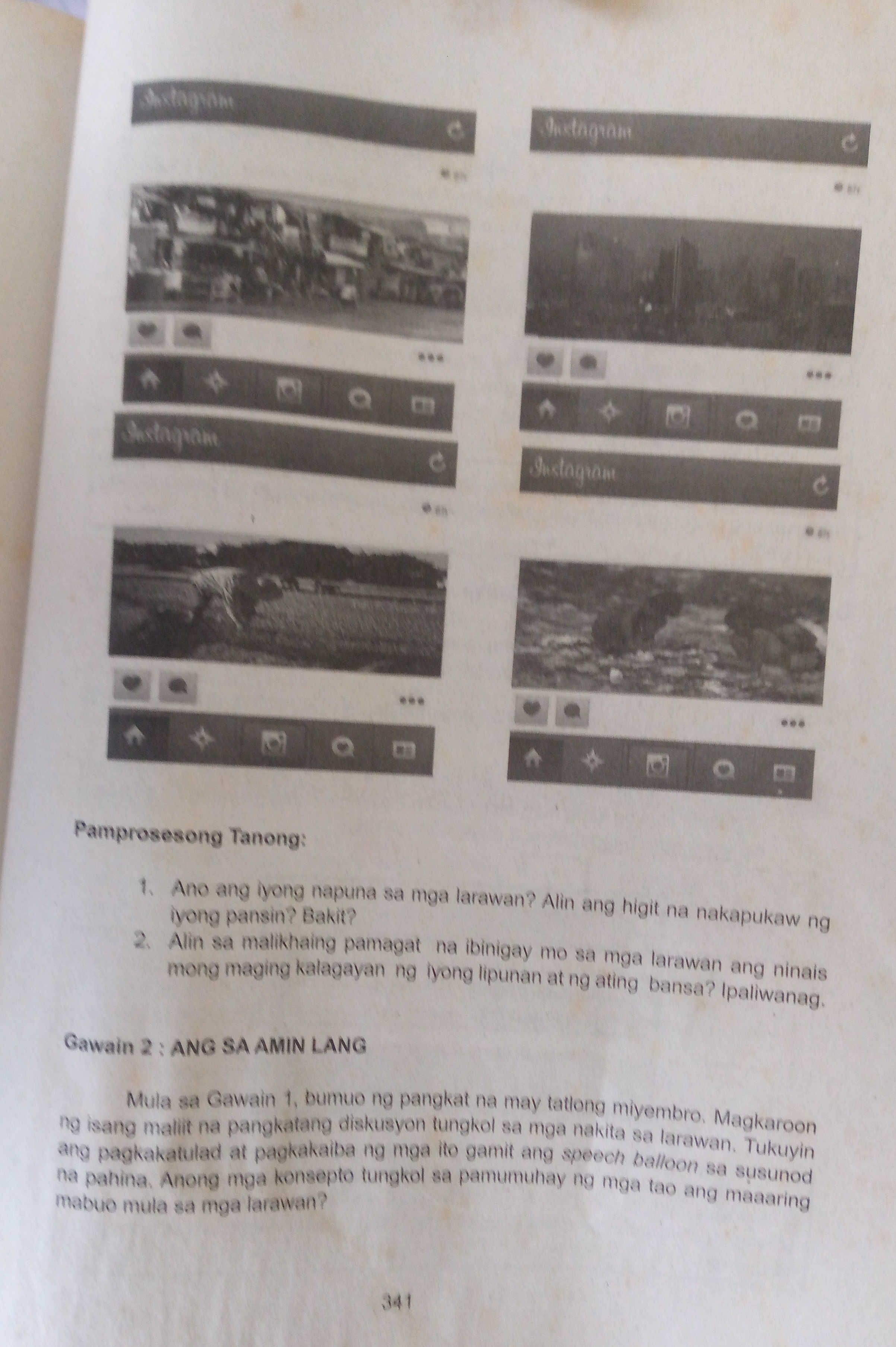 Pamprosesong Tanong 1 Ano ang iyong napuna | StudyX