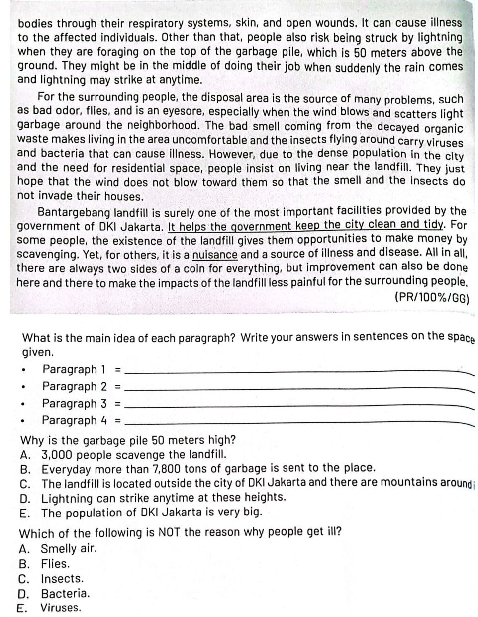 What is the main idea of each paragraph? | StudyX