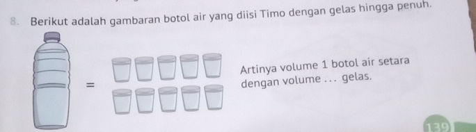 8. Berikut adalah gambaran botol air yang | StudyX