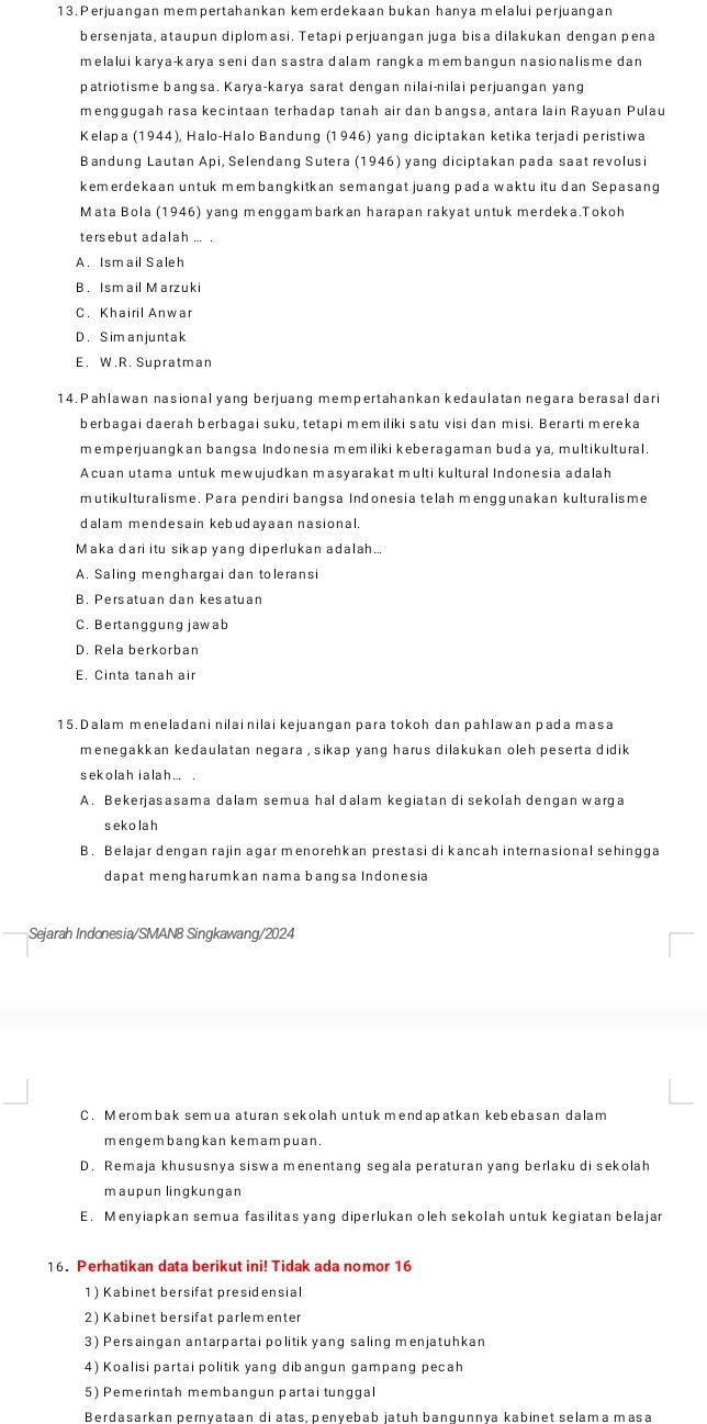 13 Perjuangan mempertahankan kemerdekaan | StudyX