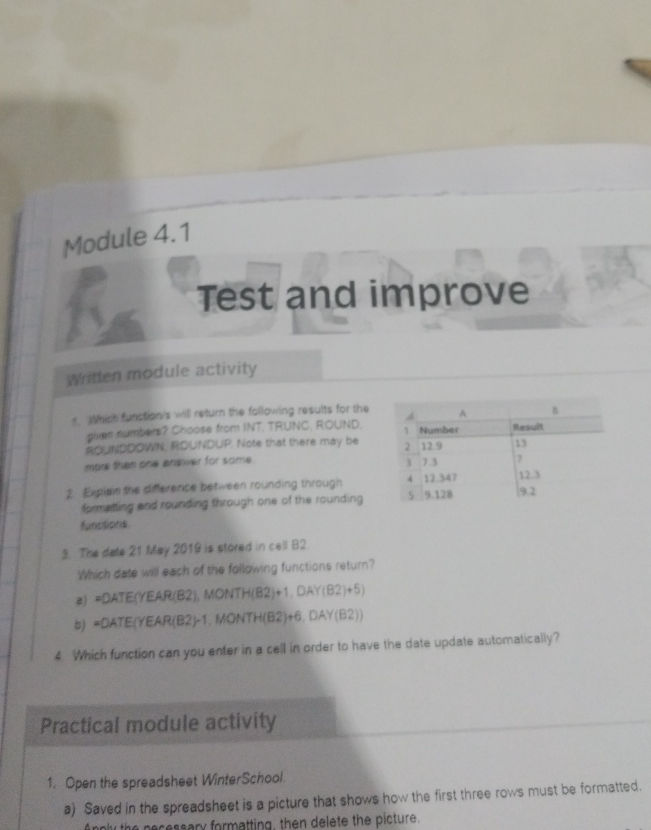 Module 41 Test and improve Written module
