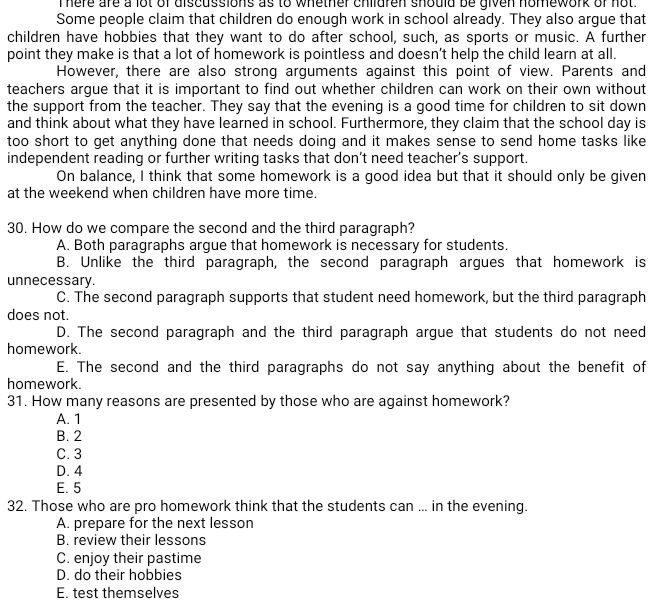 30. How do we compare the second and the | StudyX