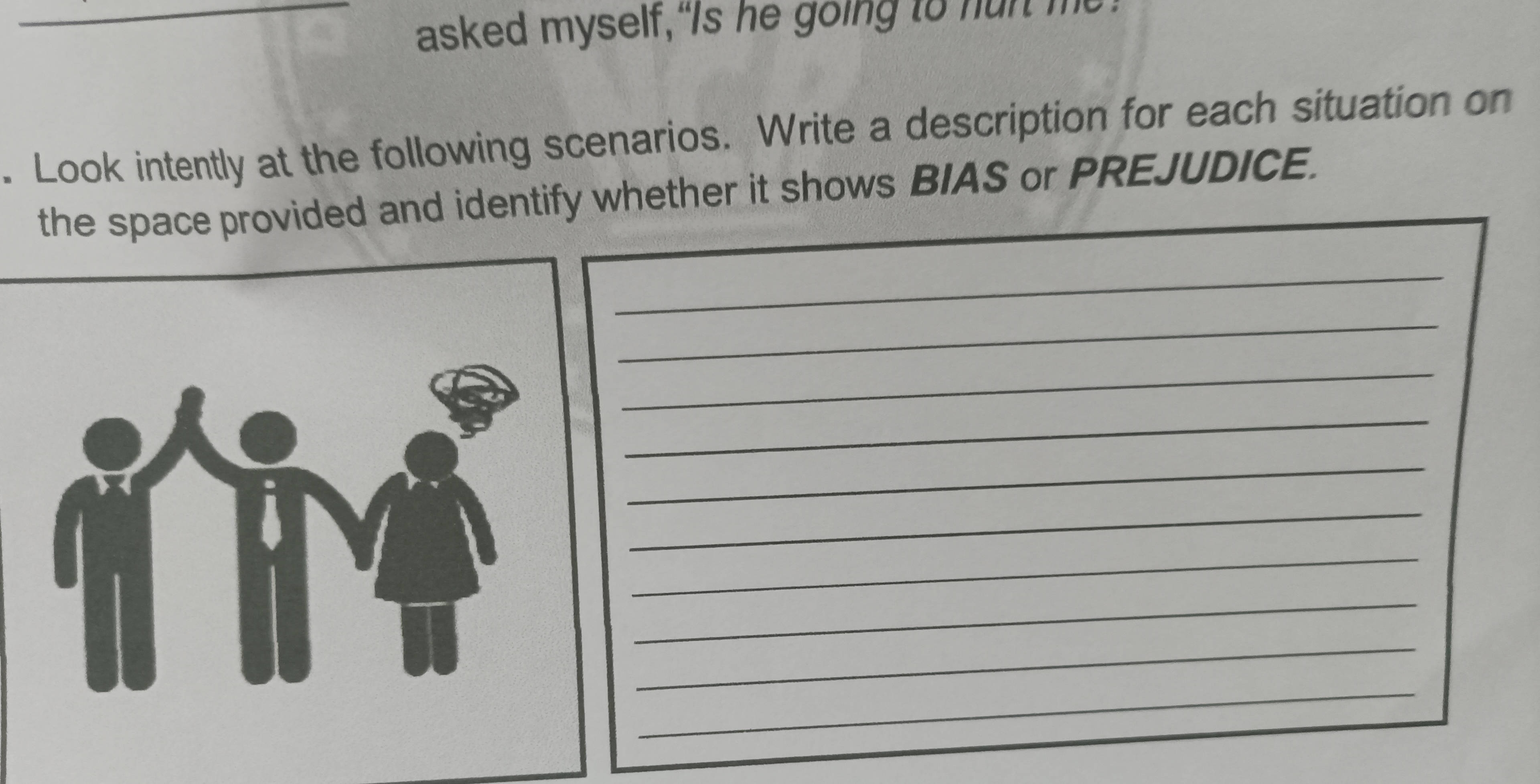 Look intently at the following scenarios | StudyX