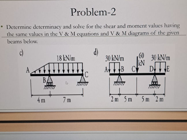 Problem-2 • Determine determinacy and solve | StudyX