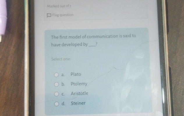 The first model of communication is said to | StudyX