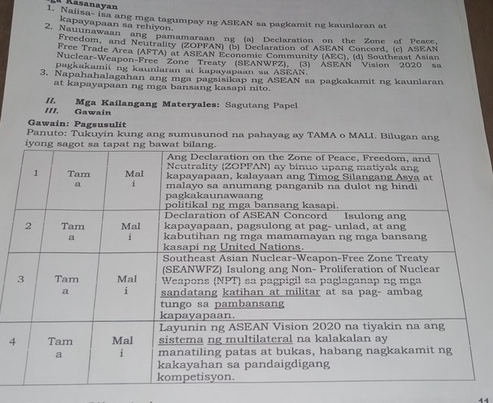 1. Kasanayan 1. Naiisa-isa ang mga tagumpay | StudyX