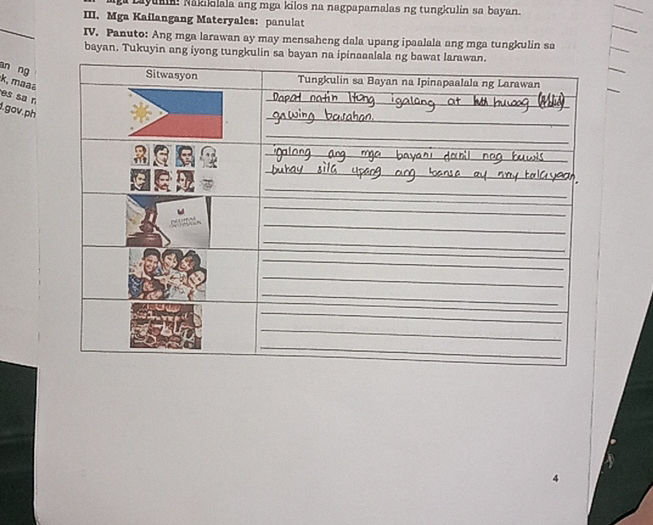 rakikalala ang mga kilos na nagpapamalas ng | StudyX