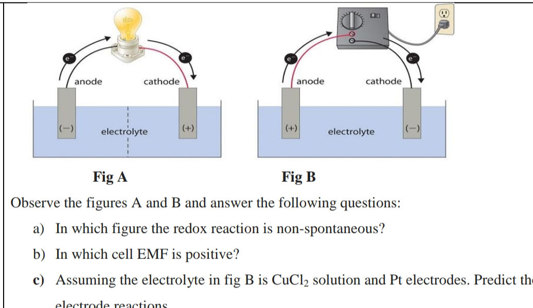 Observe the figures A and B and answer the | StudyX