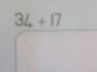 34 + 17: Simple Addition Problem