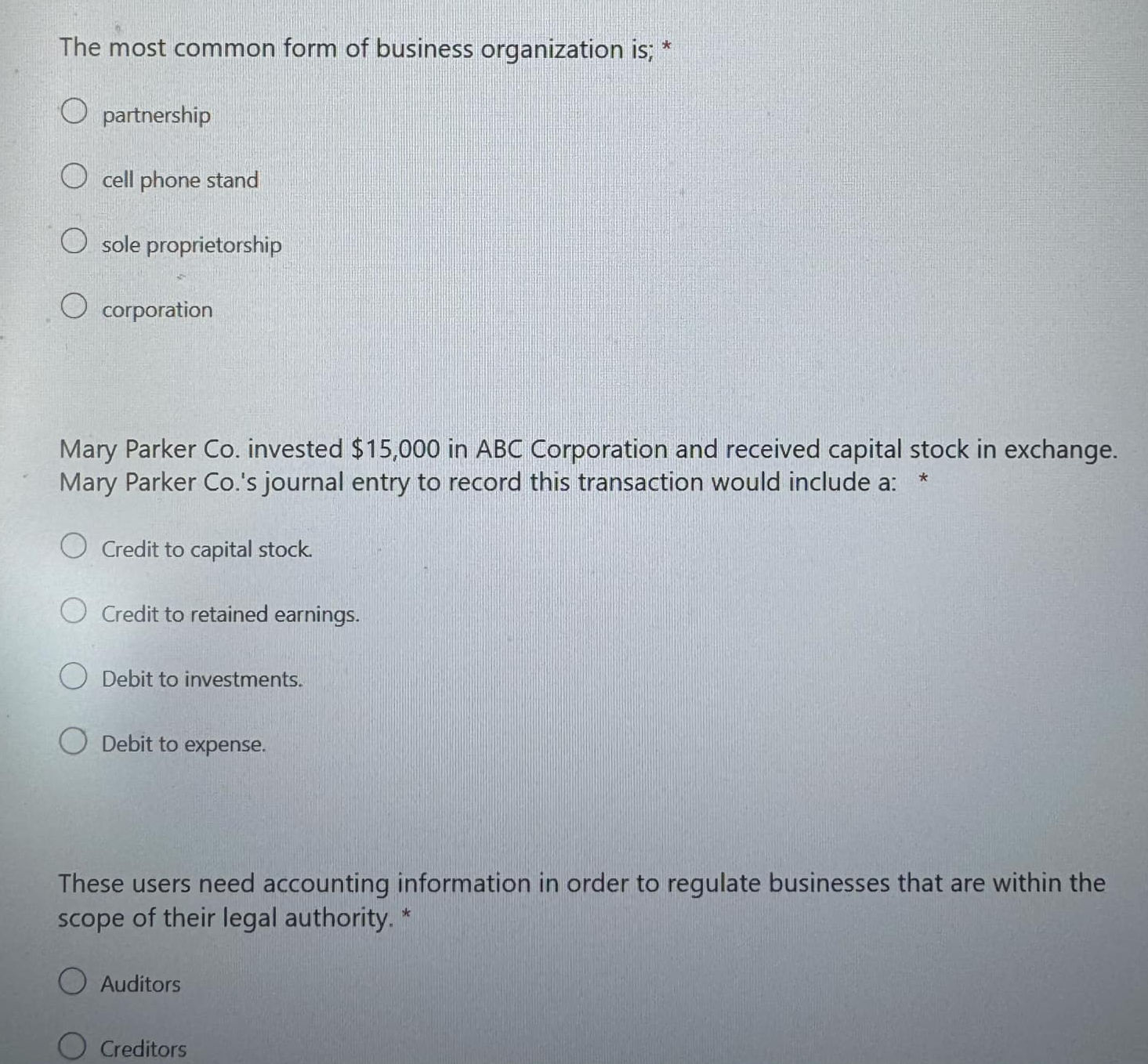The most common form of business | StudyX