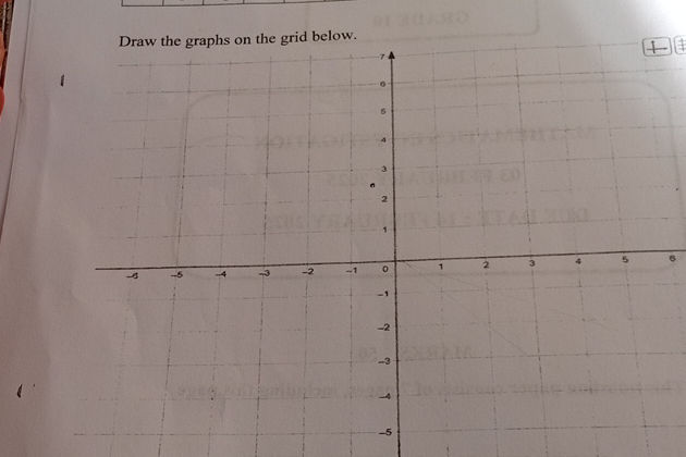 Draw the graphs on the grid below | StudyX