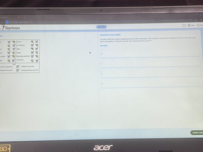 The given table shows various shopping items | StudyX