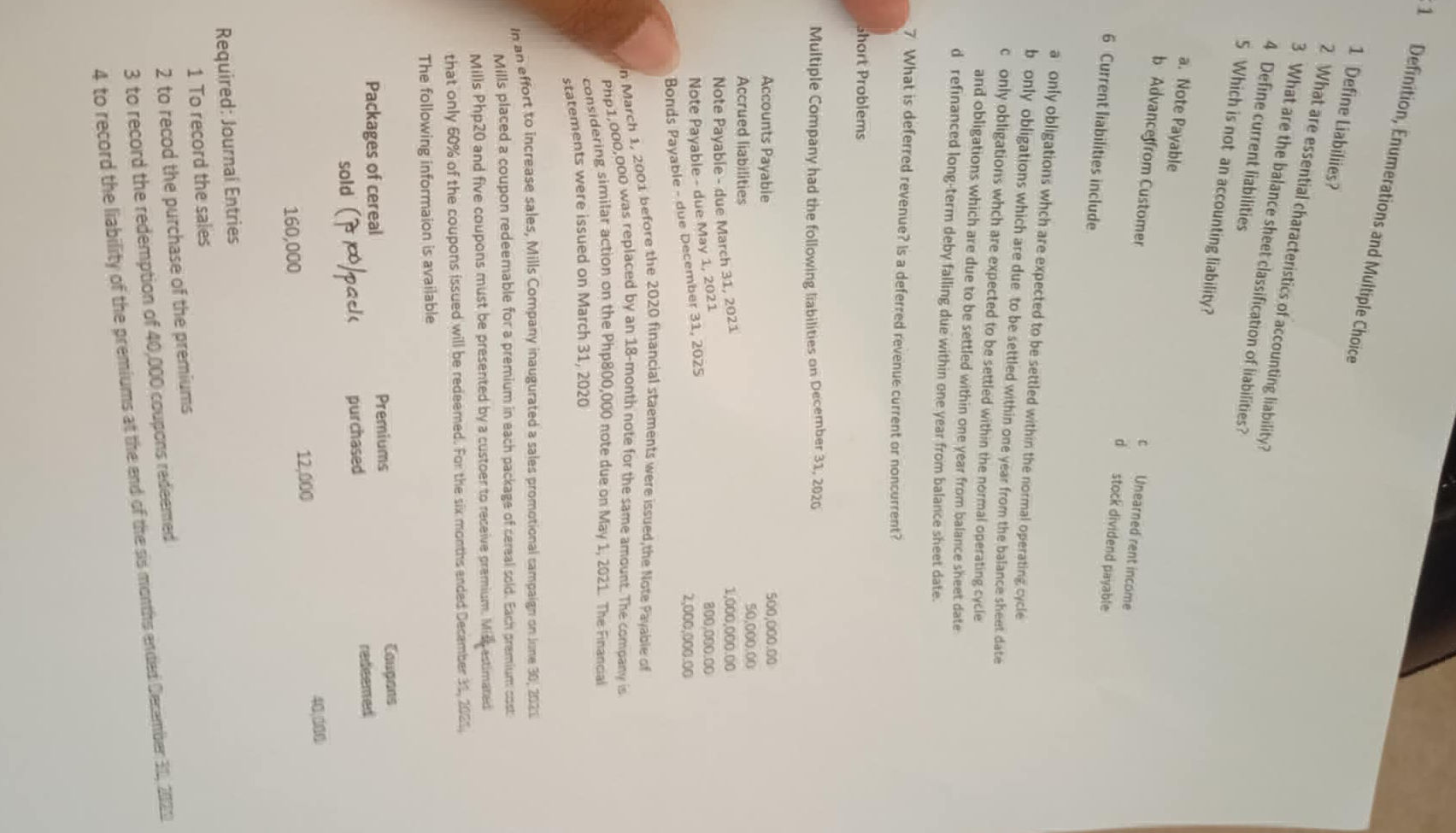 1 Definition, Enumerations and Multiple | StudyX