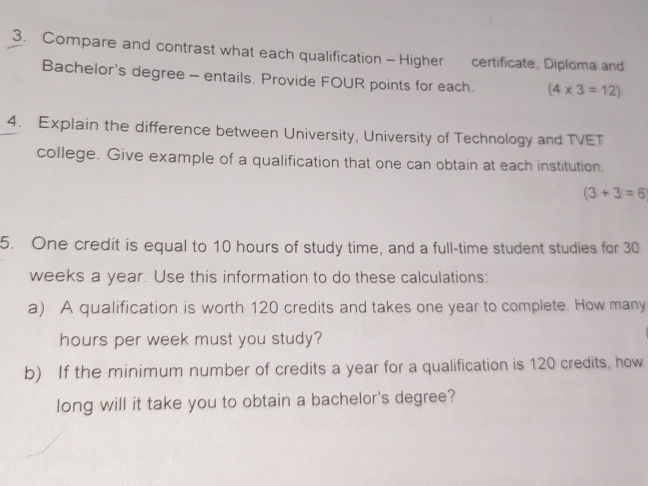 3. Compare and contrast what each | StudyX