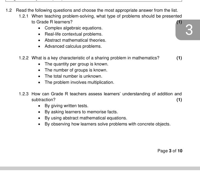1.2.1 When teaching problem-solving, what | StudyX
