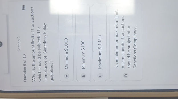 What is the amount limit of transactions