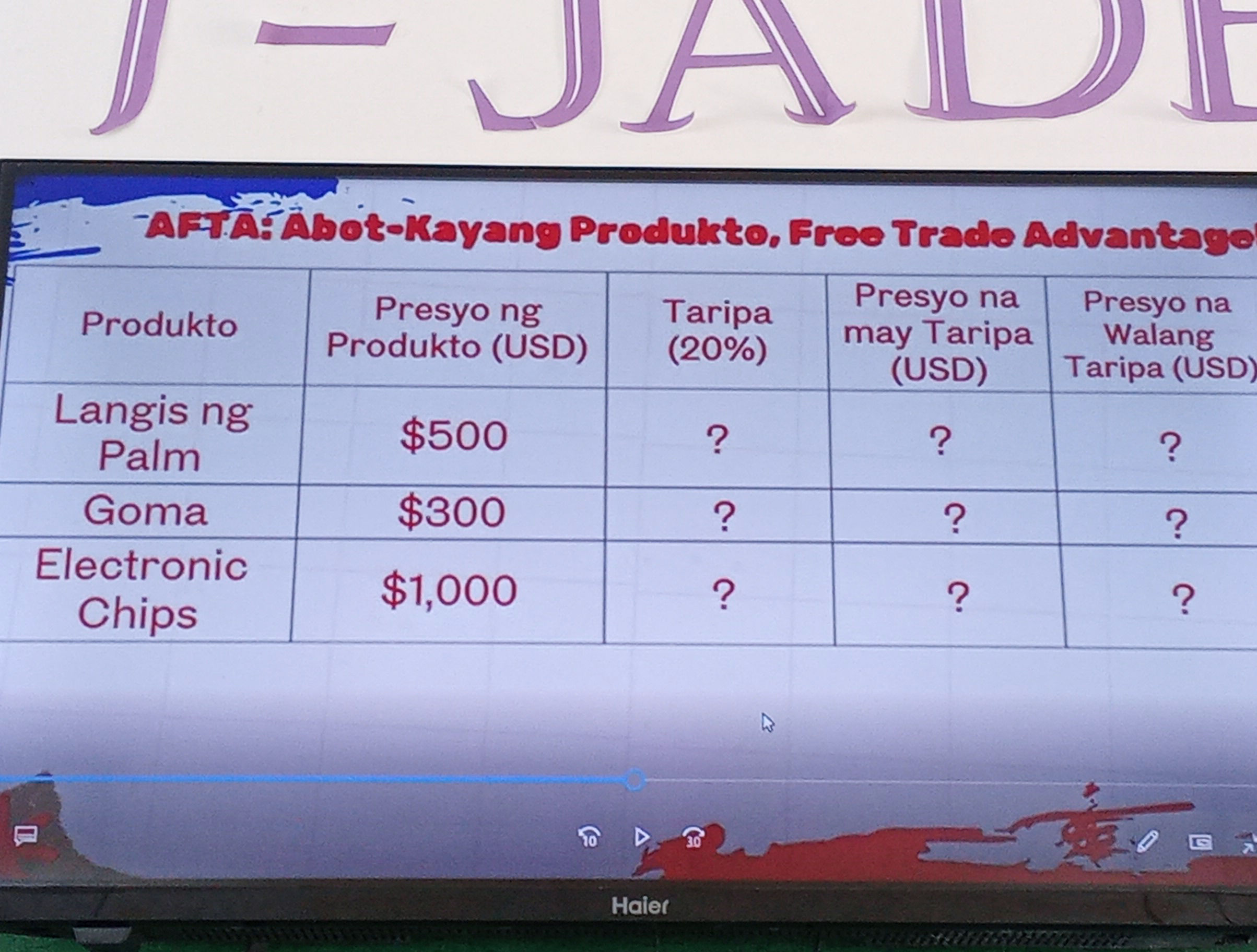AFTA: Abot-Kayang Produkto, Free Trade | StudyX
