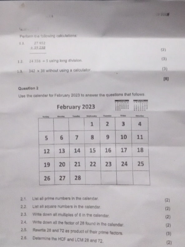 Perform the following calculations 11 27952 | StudyX