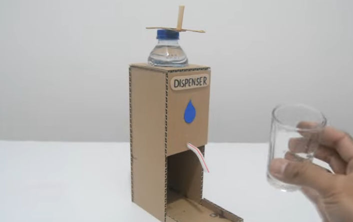 The image shows a simple water dispenser | StudyX